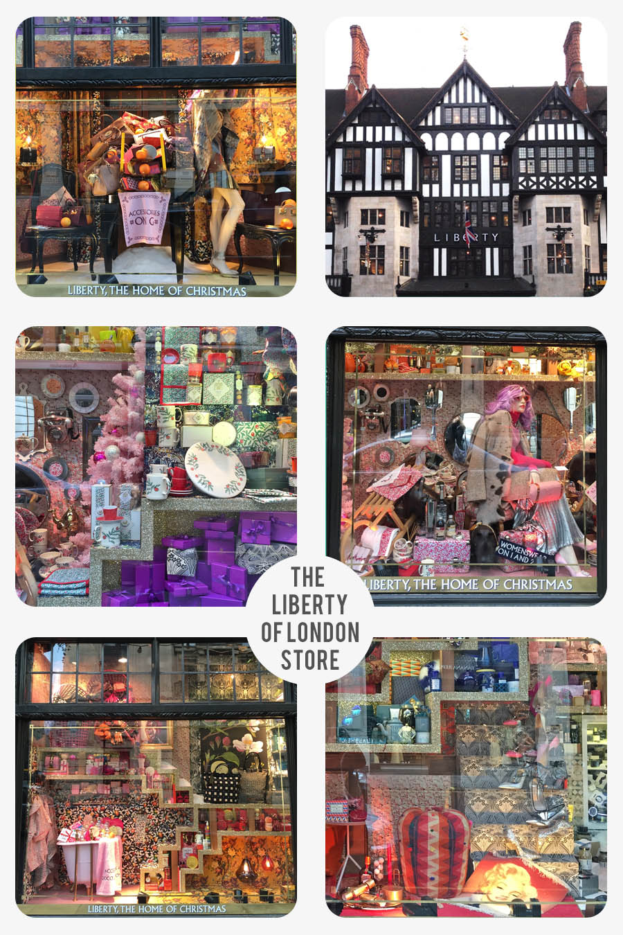 Liberty Christmas Windows — Festive Holiday Decor Display