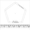 2 1/2" Pentagon Acrylic Template | English Paper Piecing