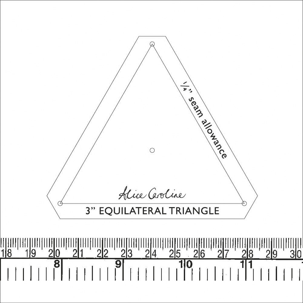 3" Triangle Acrylic Template | English Paper Piecing