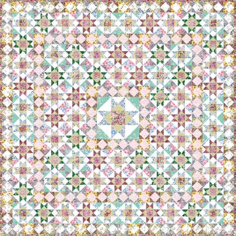 Andromeda Quilt Pattern | Stunning Patchwork Quilt Star Design