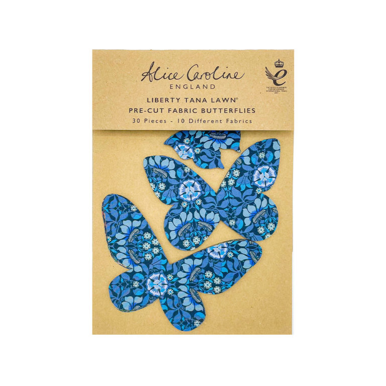 Pre-Cut Liberty Blue Butterflies | Alice Caroline Ltd