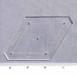 2" Triangle, Diamond, Half Hexagon and Hexagon Acrylic Cutting Template ...