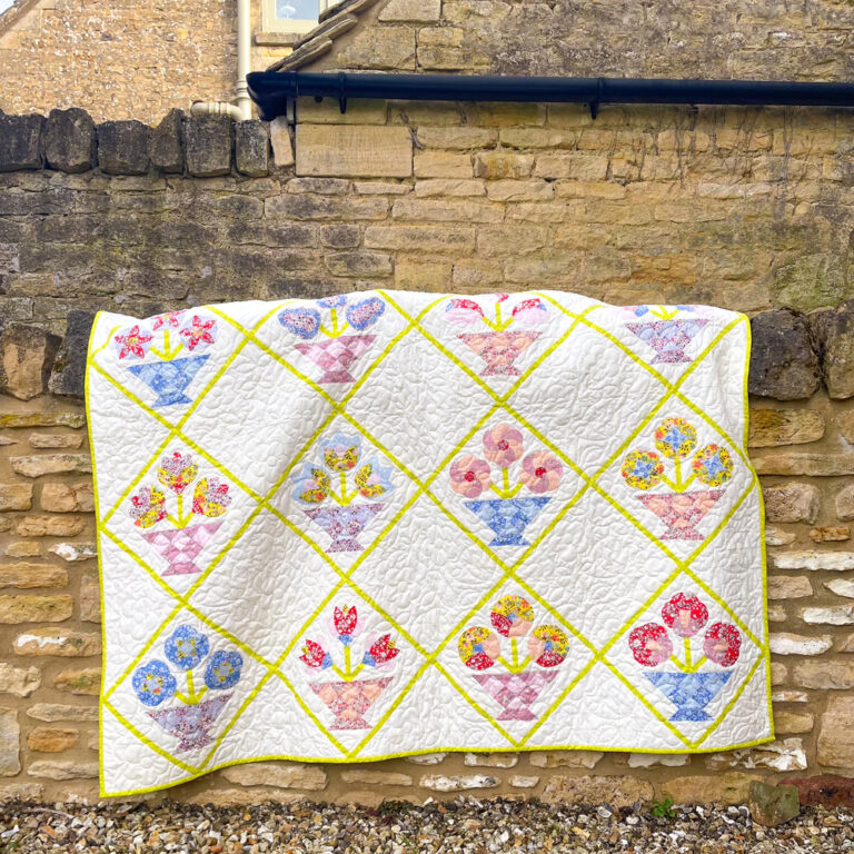 Floral Fantasy Quilt Kit in Chartreuse | Alice Caroline
