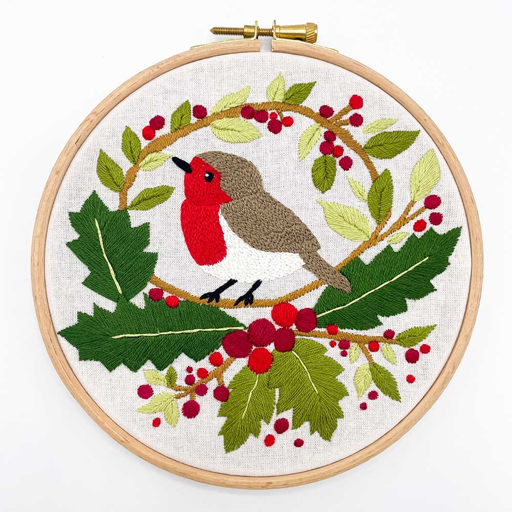 Day 5: Robin Embroidery | 12 Days of Handmade Christmas | Alice Caroline