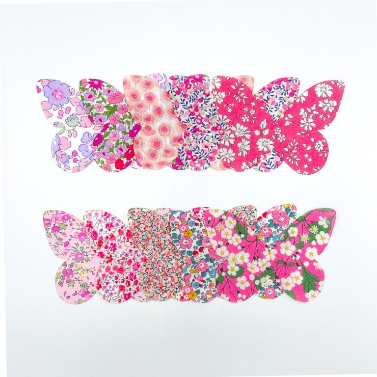Pre-Cut Liberty Pink Butterflies | Alice Caroline Ltd