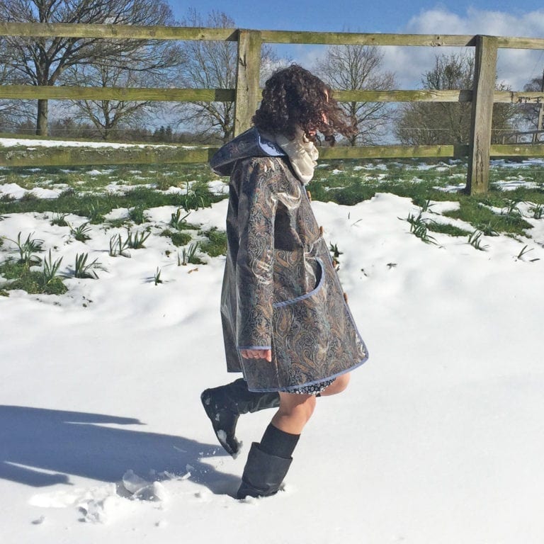 Laura's Liberty Raincoat in Felix & Isabelle — PVC Coated