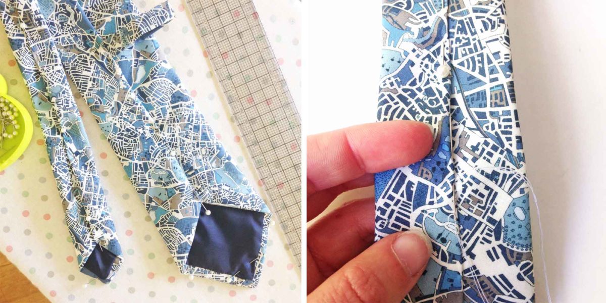 Liberty Fabric Tie Sewing Project — Men's Gift Idea