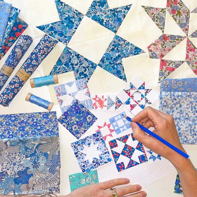 Liberty Quilt |. Double Quilt with beautiful Liberty Fabrics