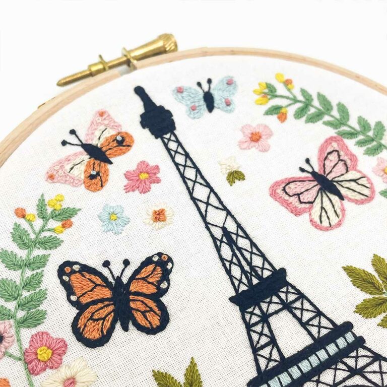 Alice in Paris Embroidery Kit | Beginners Embroidery