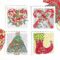 Liberty Christmas Cards handmade using Liberty fabric charms