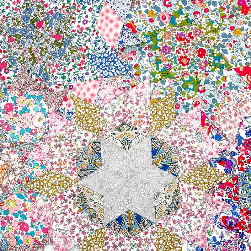 Floral Mosaic Quilt | Full Quilt Kit