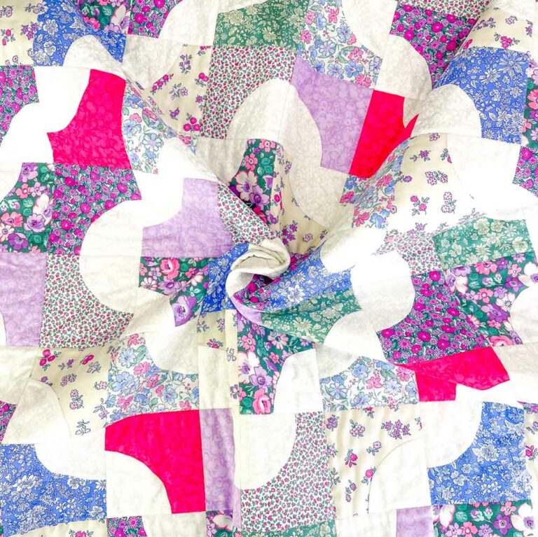 Patchwork Quilt Kit | Heirloom Lap Quilt with Liberty Fabric