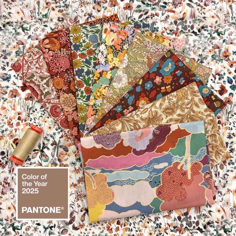 Pantone 2025 Mocha Mousse — Liberty Quilting Fabrics