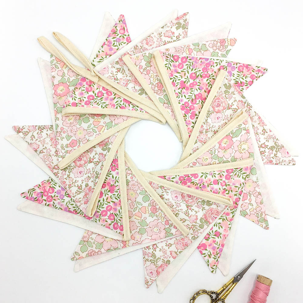 Liberty Fabric Bunting — Exclusive Blossom Collection
