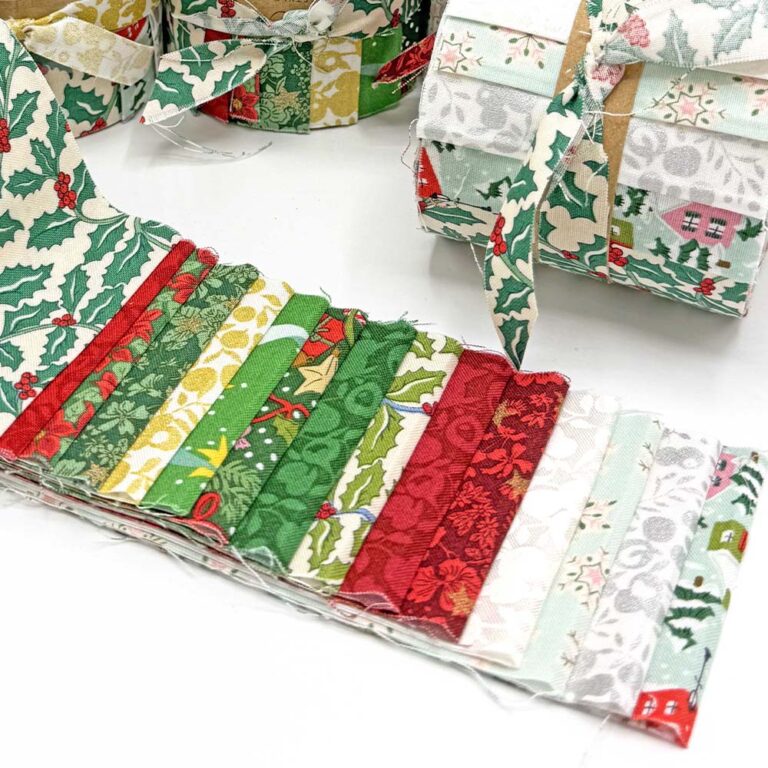 Liberty Christmas Quilting Cotton Jelly Roll | Alice Caroline