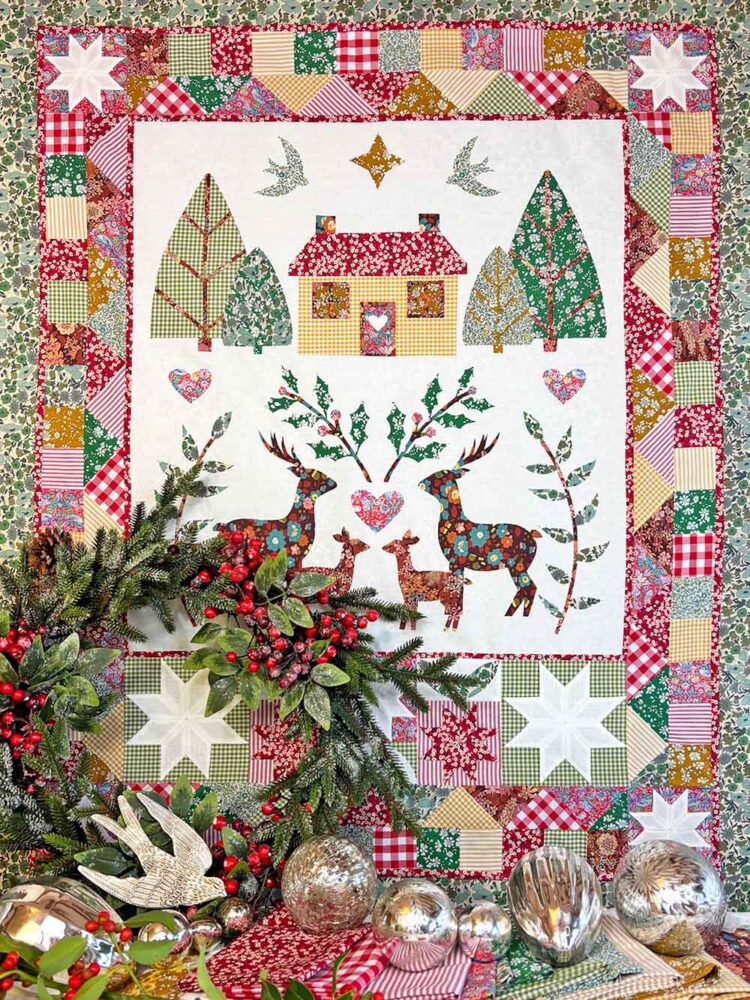 Woodland Christmas Cottage Quilt Sew-Along Kit | Alice Caroline